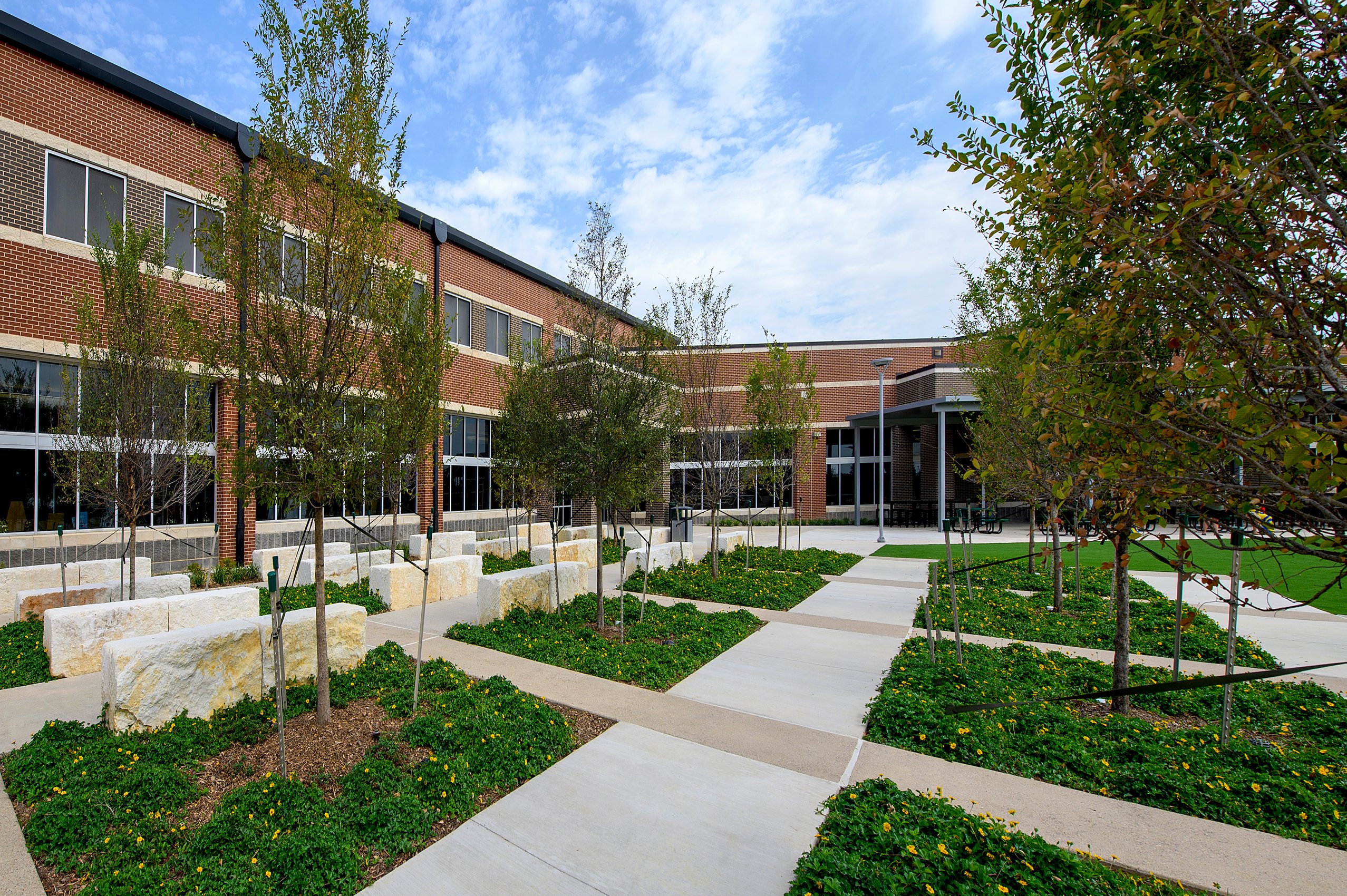 Birdville ISD - Birdville High School Courtyard