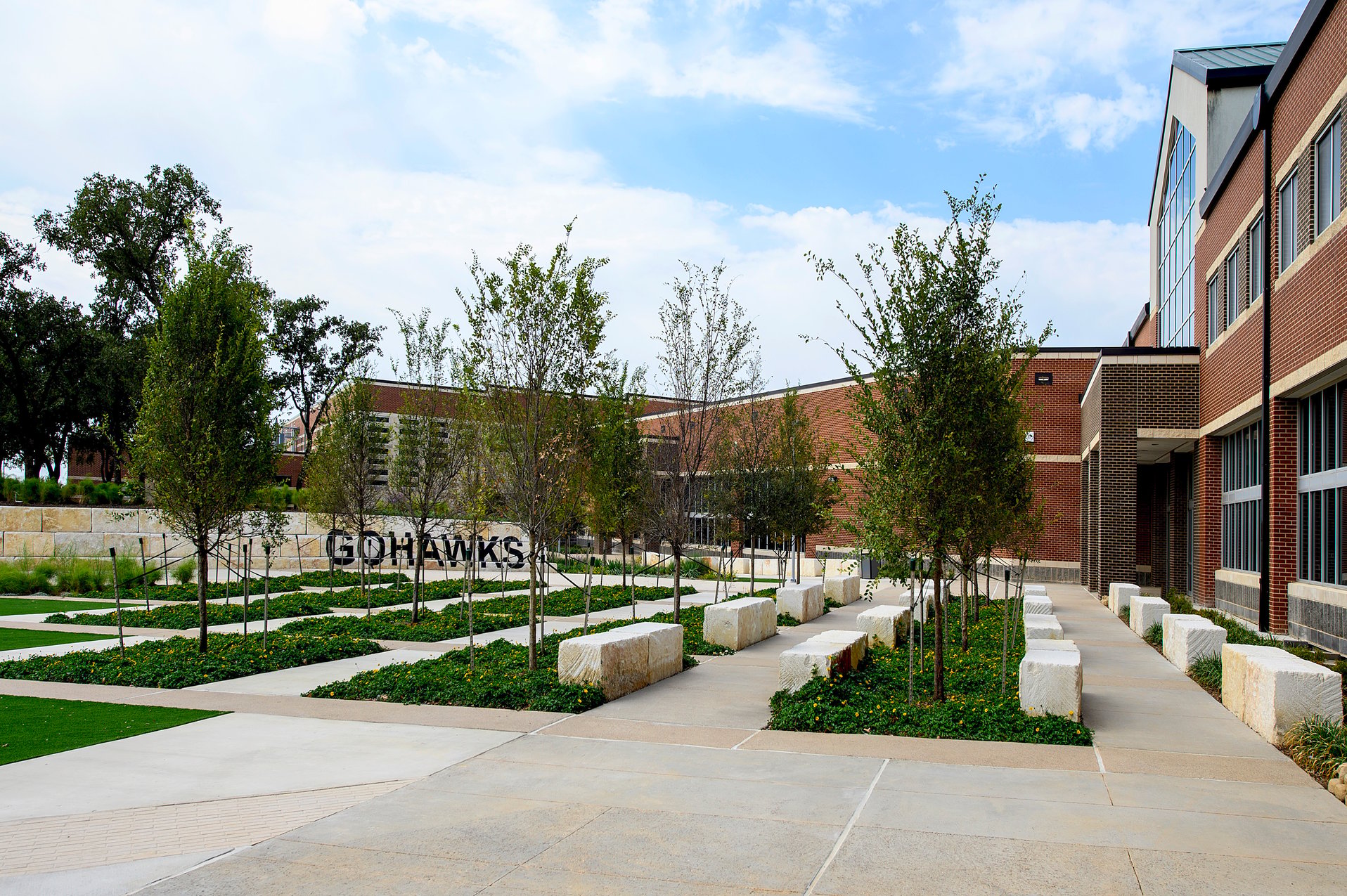 Birdville ISD - Birdville High School Courtyard