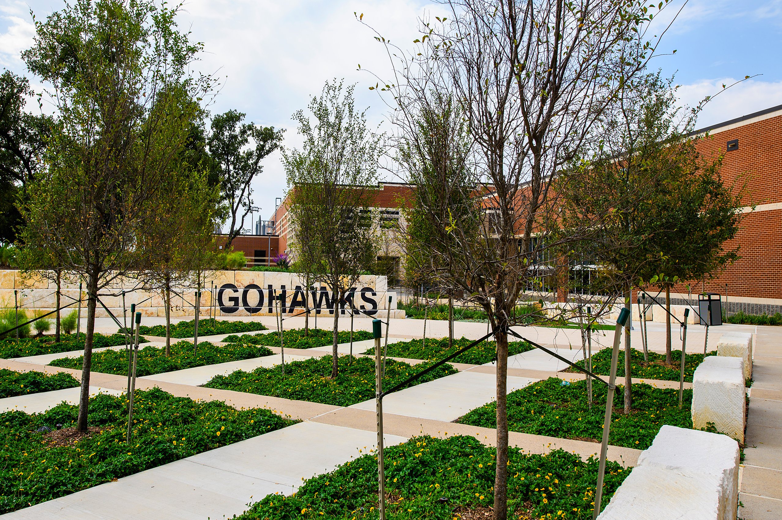 Birdville ISD - Birdville High School Courtyard
