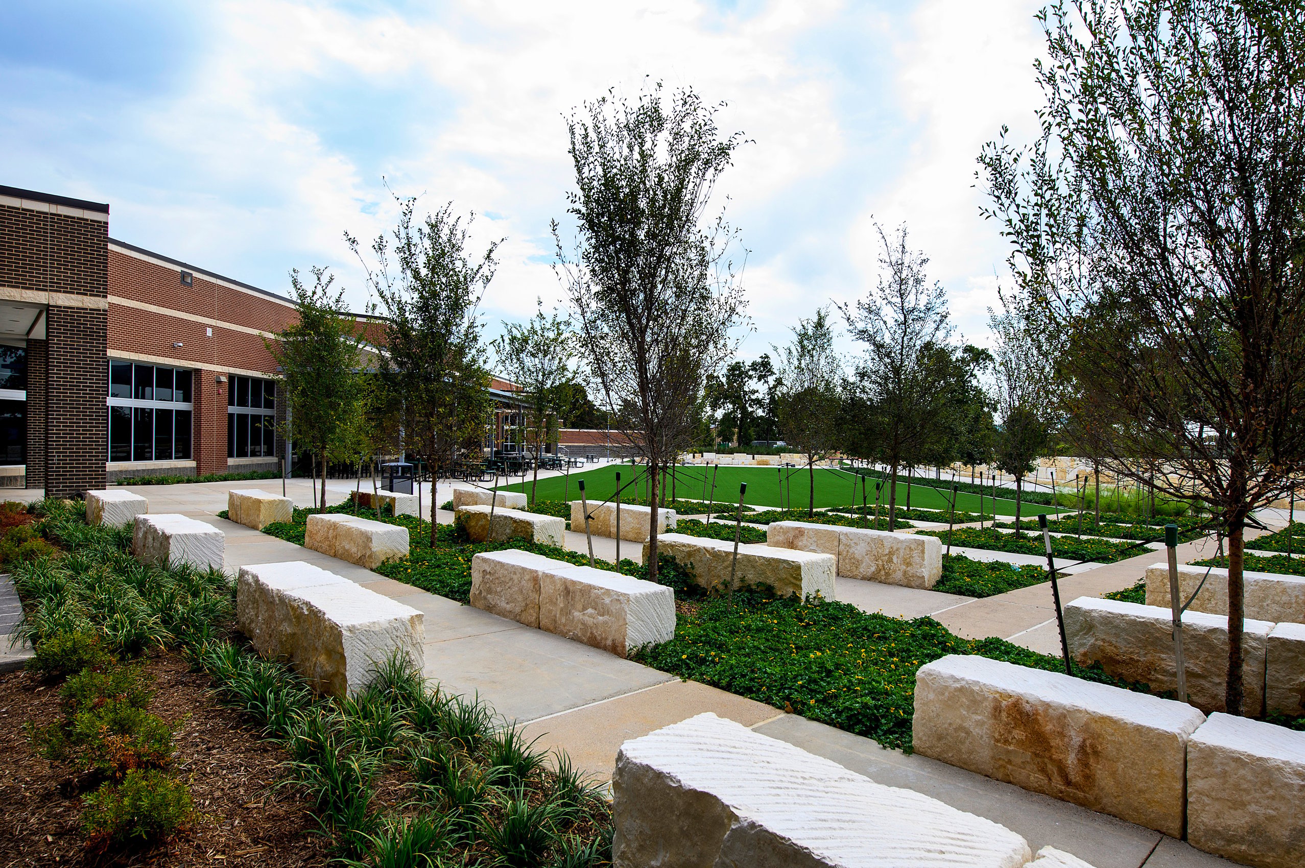 Birdville ISD - Birdville High School Courtyard